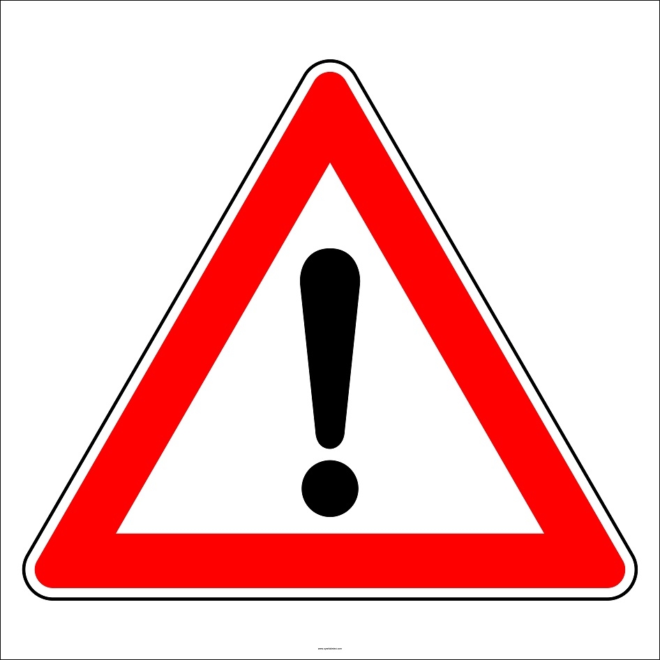 Dikkat İşaretli Trafik Levhası